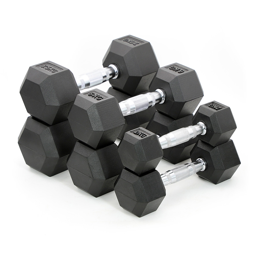 Rubber Hex Dumbbell - Buy Rubber Hex Dumbbell Product on Newfield